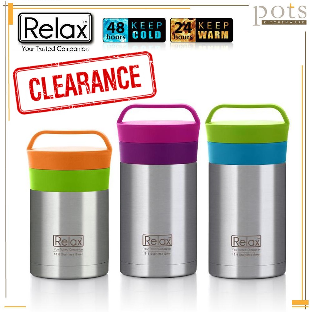 Relax 500ml Stainless Steel Keep Warm Thermal Food Jar Thermos Soup ...